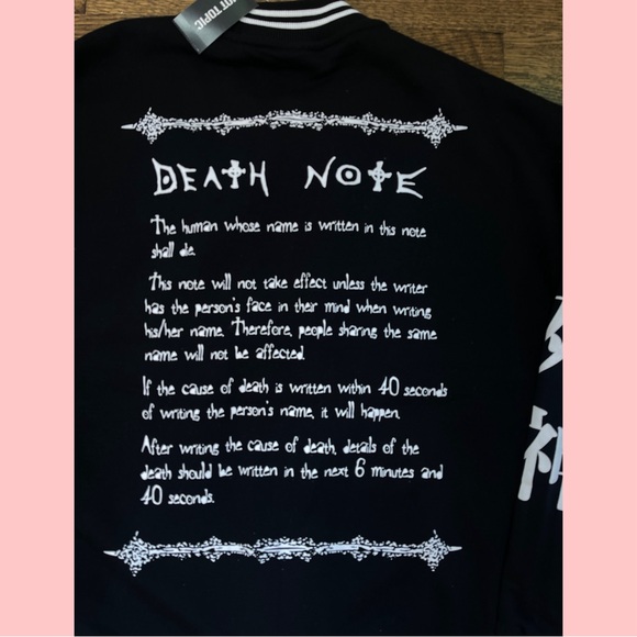 Hot Topic | Jackets & Coats | Death Note Ryuk Varsity Jacket Hot Topic ...